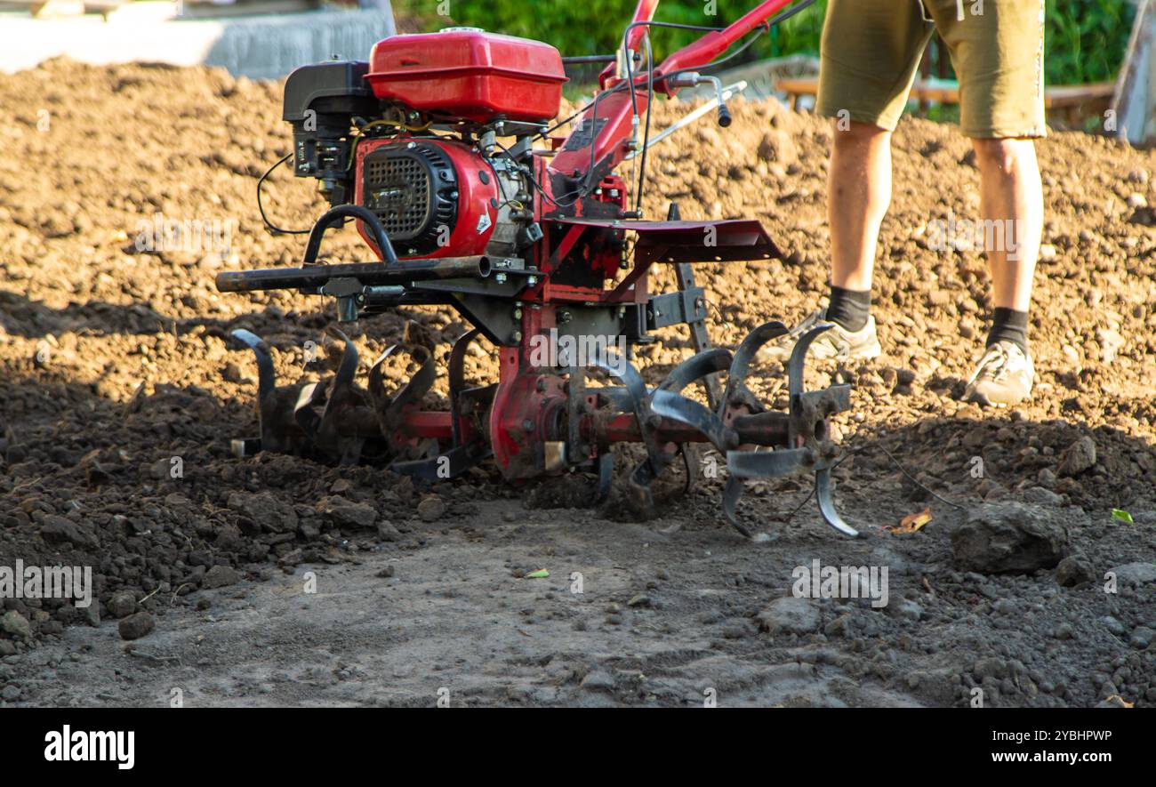 Agricultural walk behind tractor hi-res stock photography and images ...