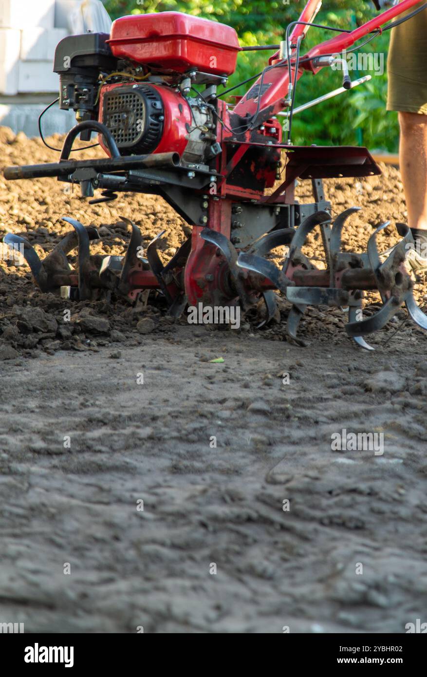 Agricultural walk behind tractor hi-res stock photography and images ...