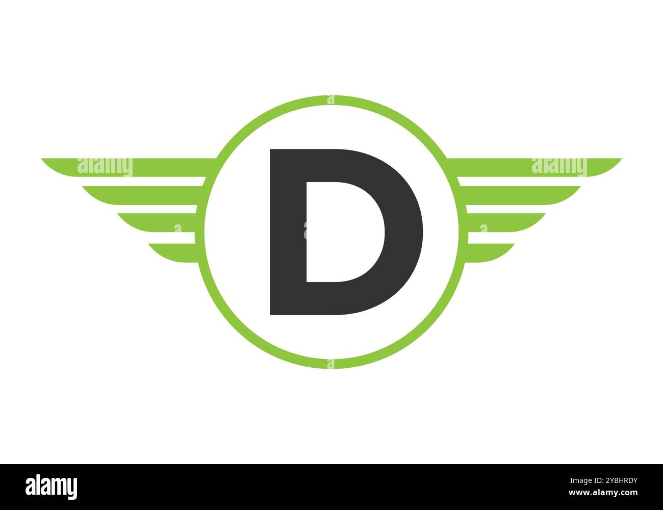 Letter D Wing Logotype. Speed Symbol Vector Stock Vector Image & Art ...