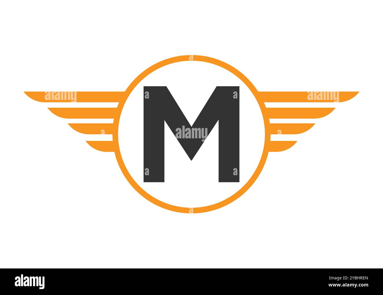 Letter M Wing Logotype. Speed Symbol Vector Stock Vector Image & Art ...