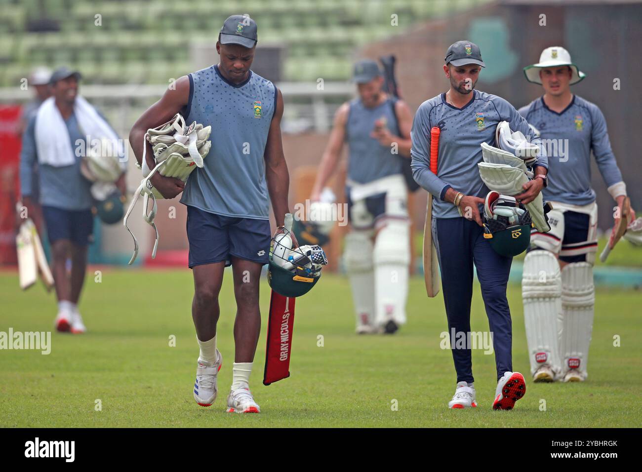 South Africa Team attends practice session at the Sher-e-Bangla ...