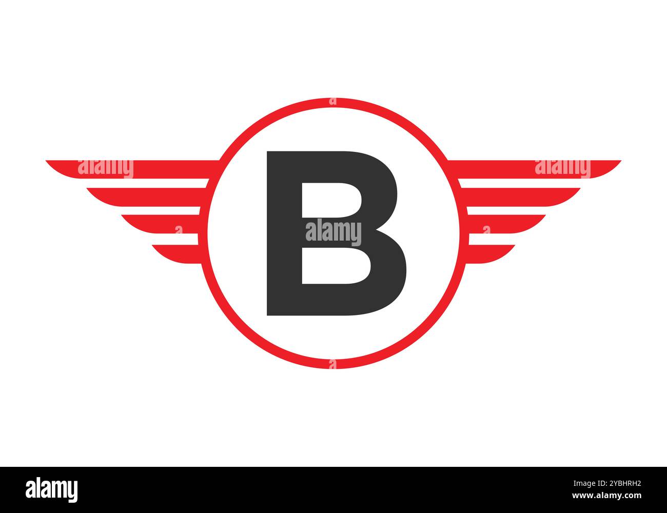 Letter B Wing Logotype. Speed Symbol Vector Stock Vector Image & Art ...