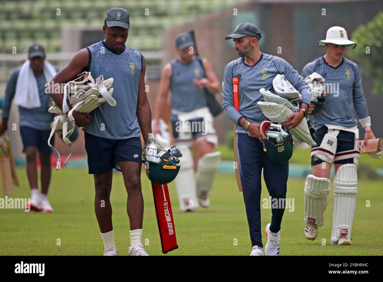 South Africa Team attends practice session at the Sher-e-Bangla ...