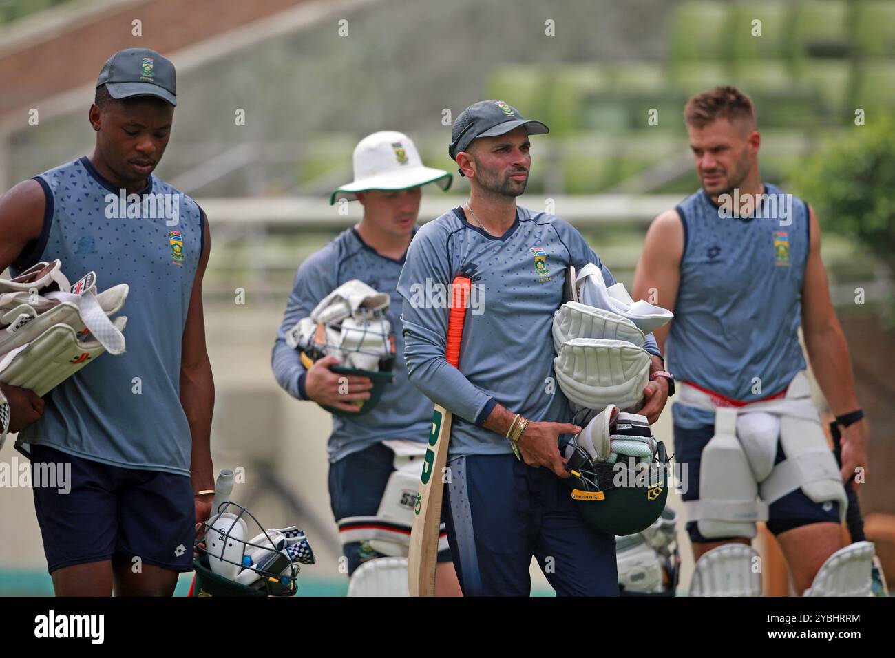 South Africa Team attends practice session at the Sher-e-Bangla ...