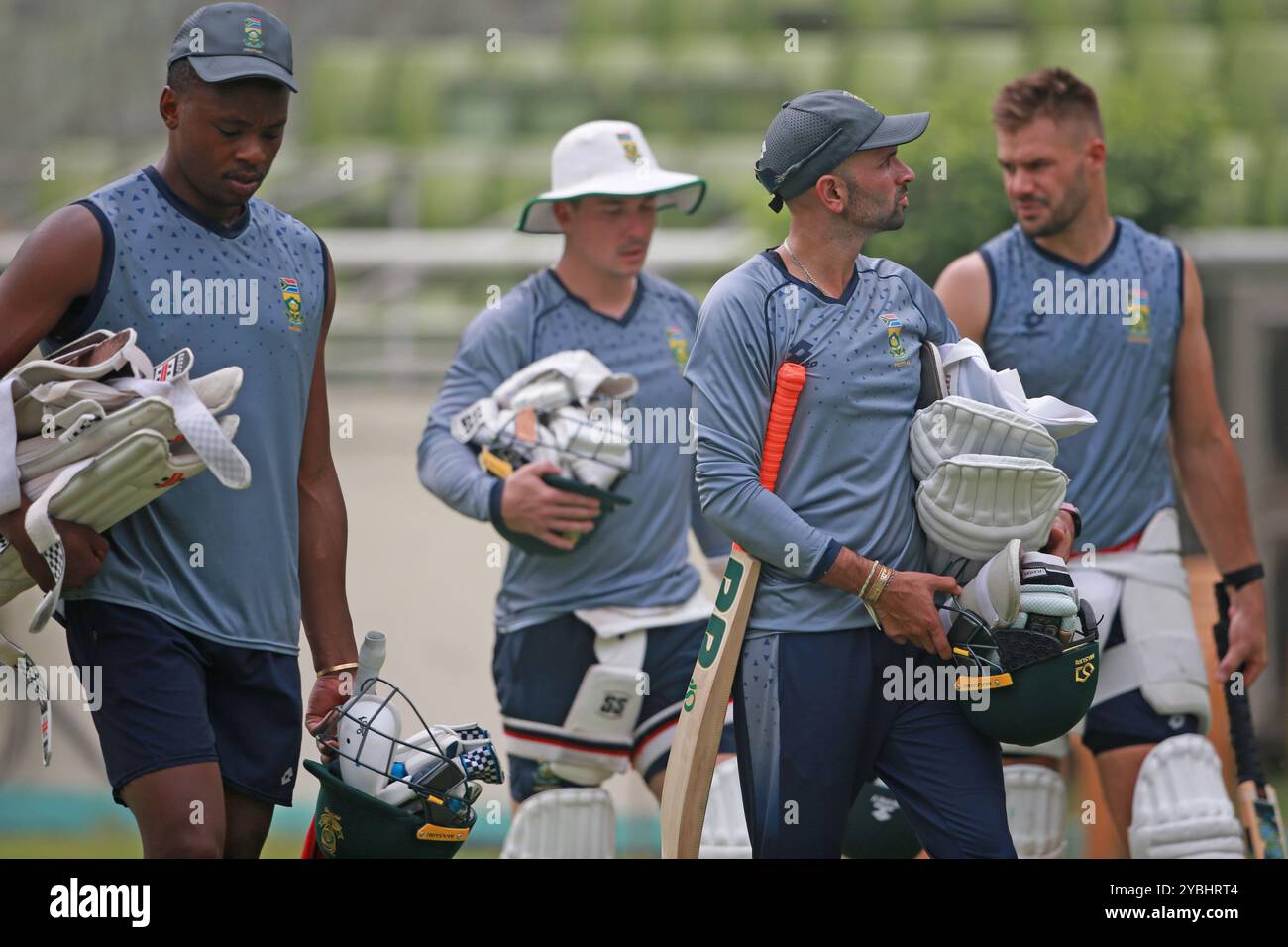 South Africa Team attends practice session at the Sher-e-Bangla ...