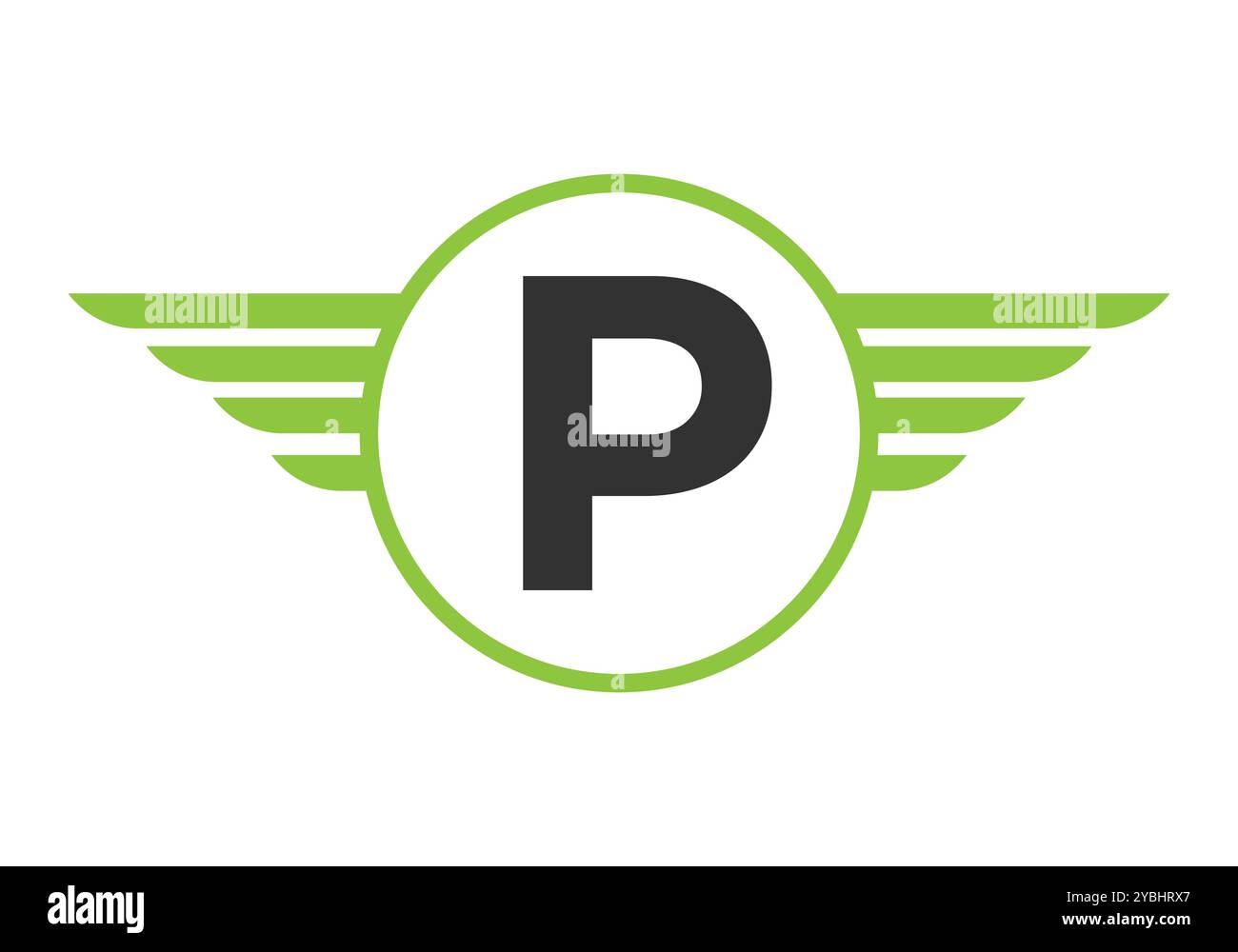 P eagle logo Stock Vector Images - Alamy