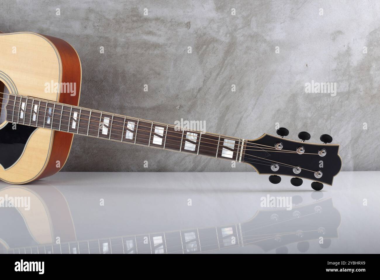 Musical instrument - Fragment western acoustic guitar background of a ...