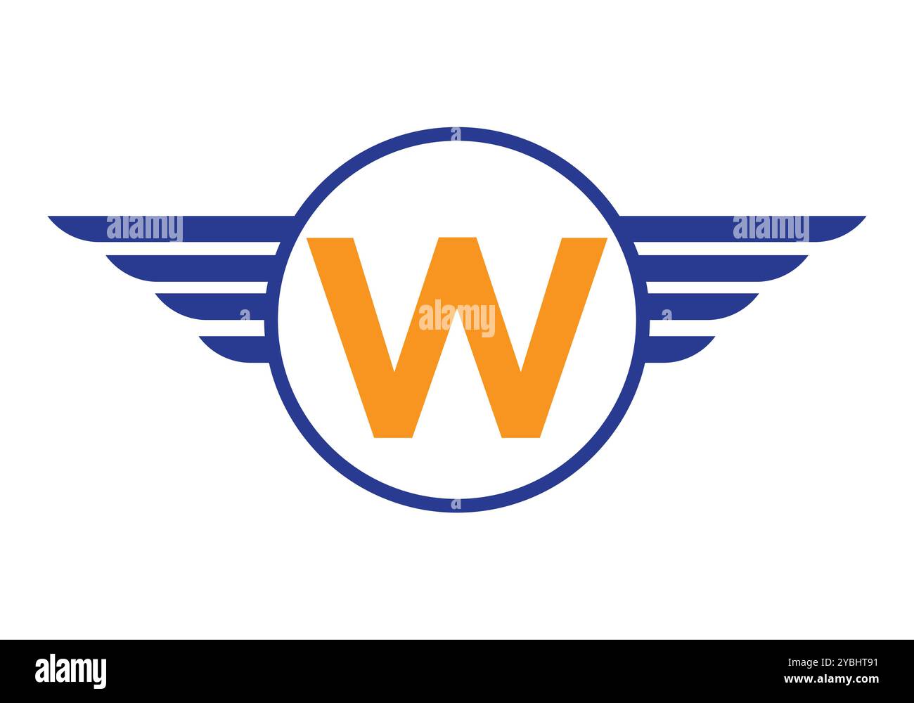 Letter W Wing Logotype. Speed Symbol Vector Stock Vector Image & Art ...