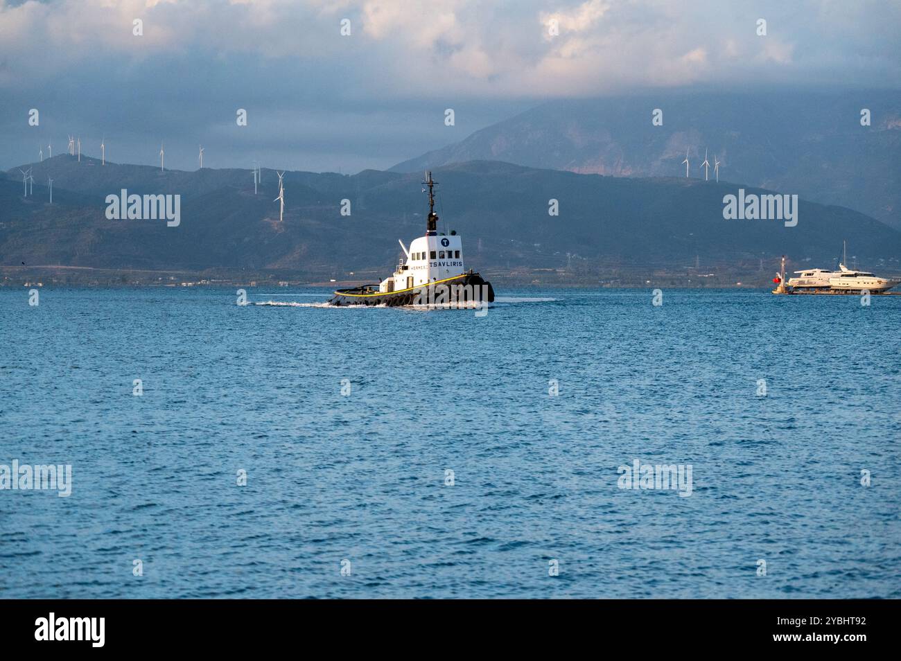 The Port of Patras Stock Photo - Alamy