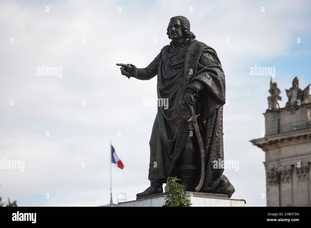 Nancy France 28th September 2024. Statue of Stanislas Leszczynski, the ...