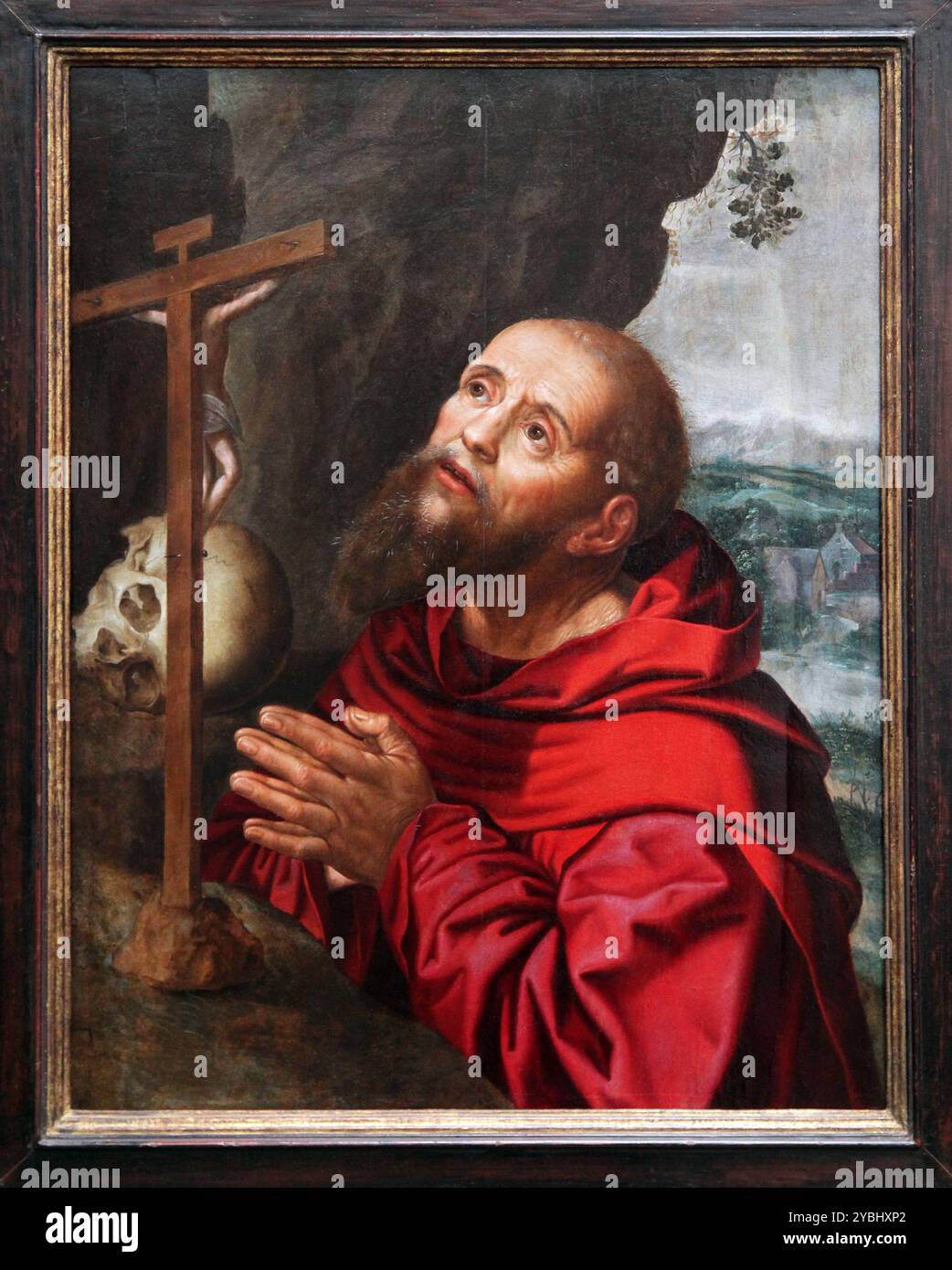 Saint Jerome by Jan van Hemessen (c.1500-1566).aka Jan Sanders van ...