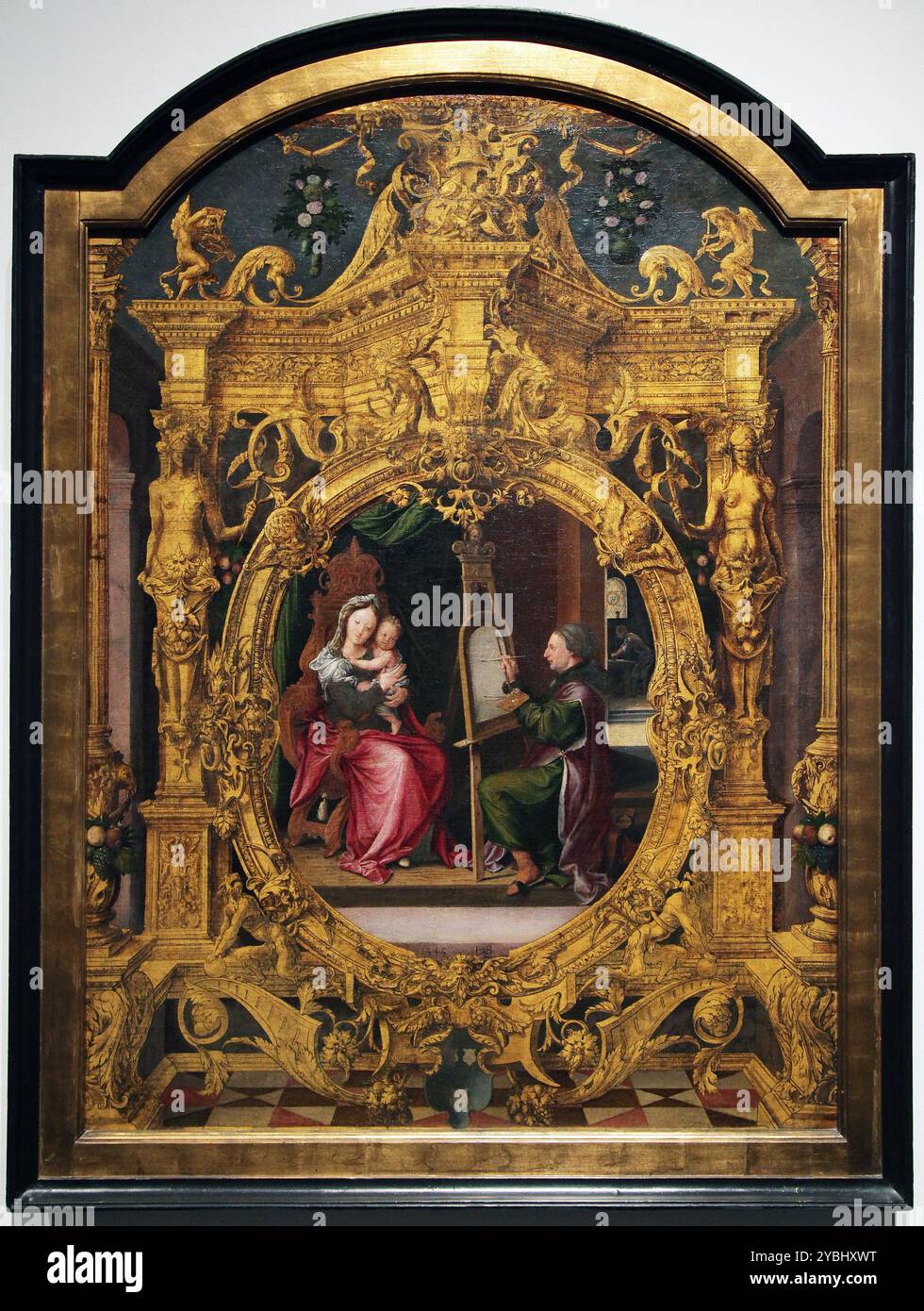 Saint Luke painting the Madonna (1545) by painter Lancelot Blondeel ...