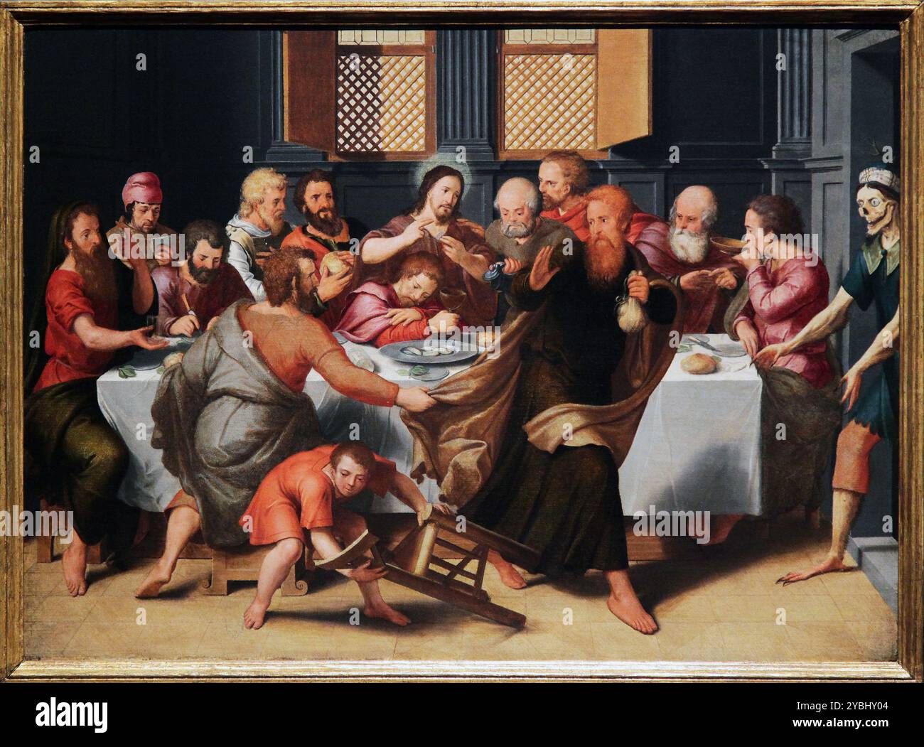 The Last Supper (1548) by Pieter Pourbus (1523– 584) a Dutch Flemish Renaissance painter and ...
