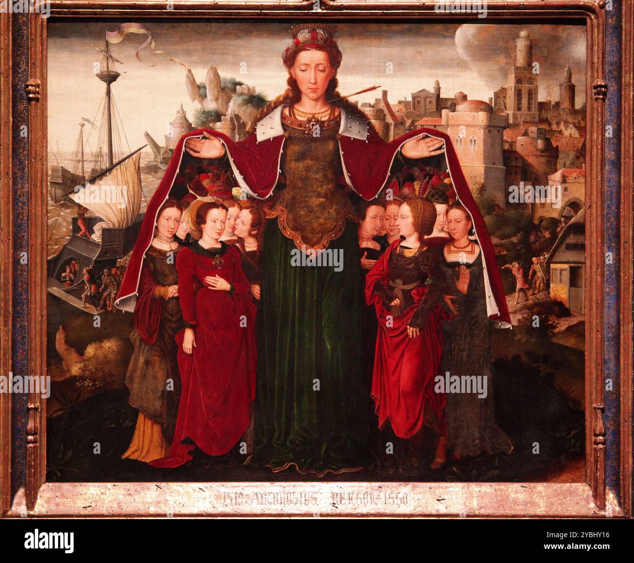 Saint Ursula (c.1565) by Pieter Claeissens the Elder (1500–1576) a ...