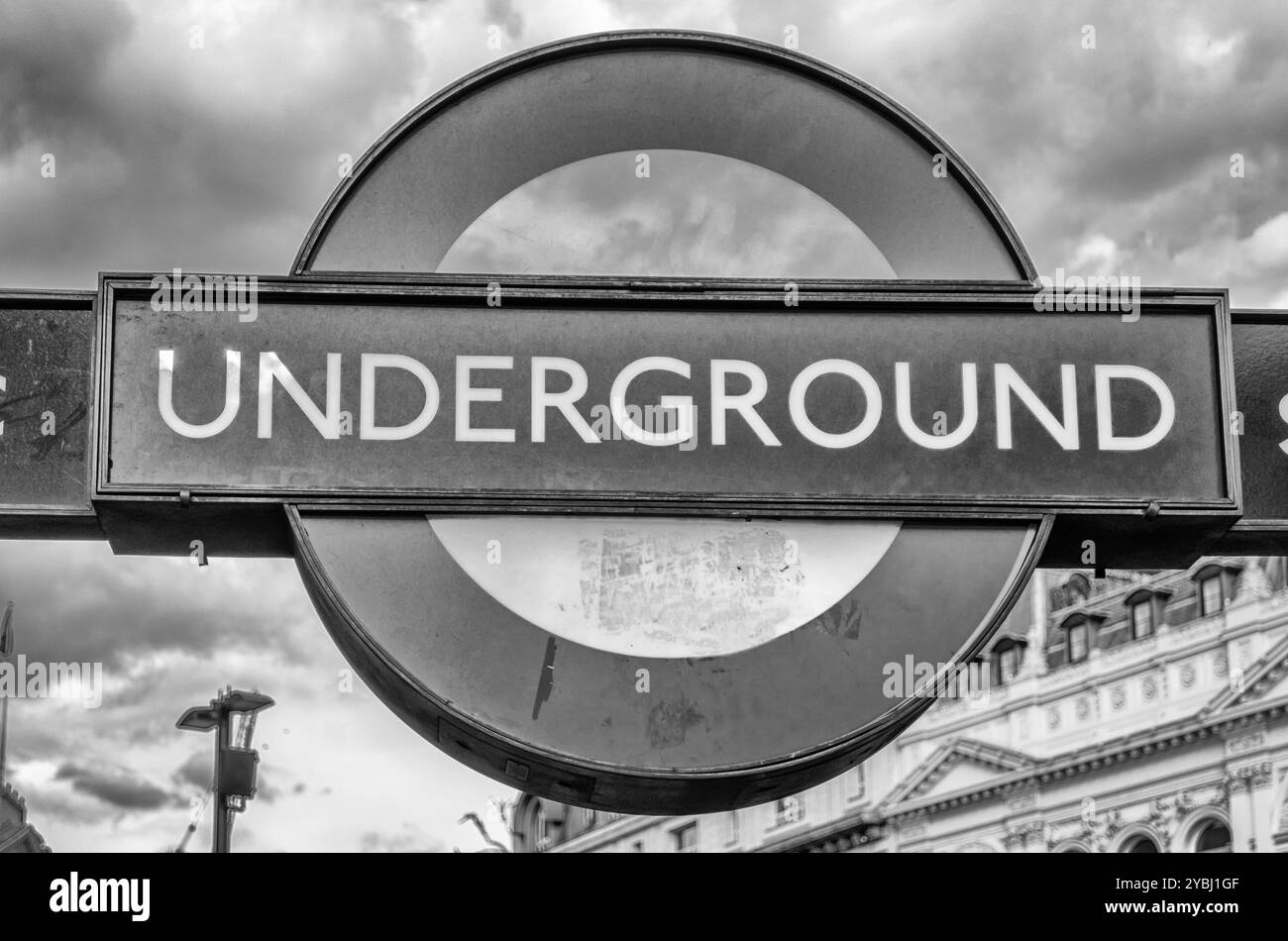 LONDON - MAY 28: Underground sign in London, May 28, 2015. The London ...