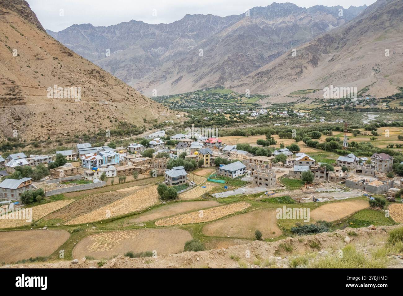 Stunning view of Panikhar, Suru Valley, Zanskar, India Stock Photo - Alamy
