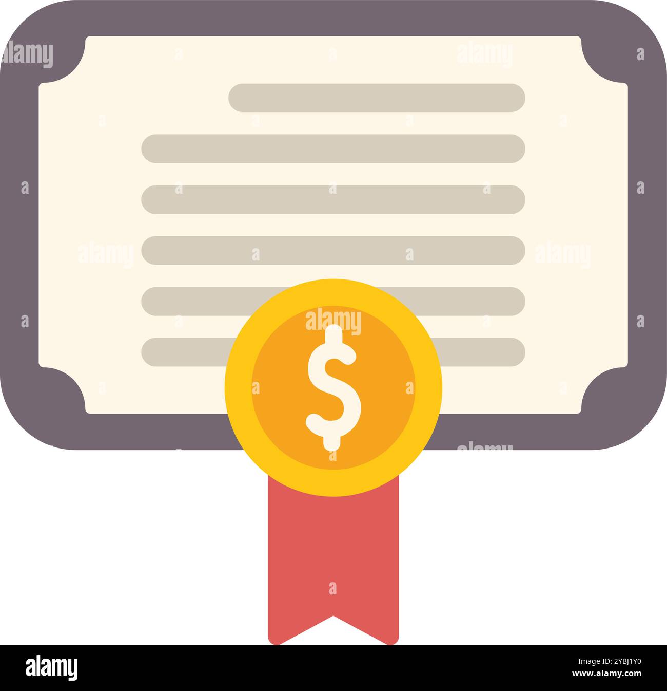 Financial certificate is shown with a gold seal and red ribbon ...