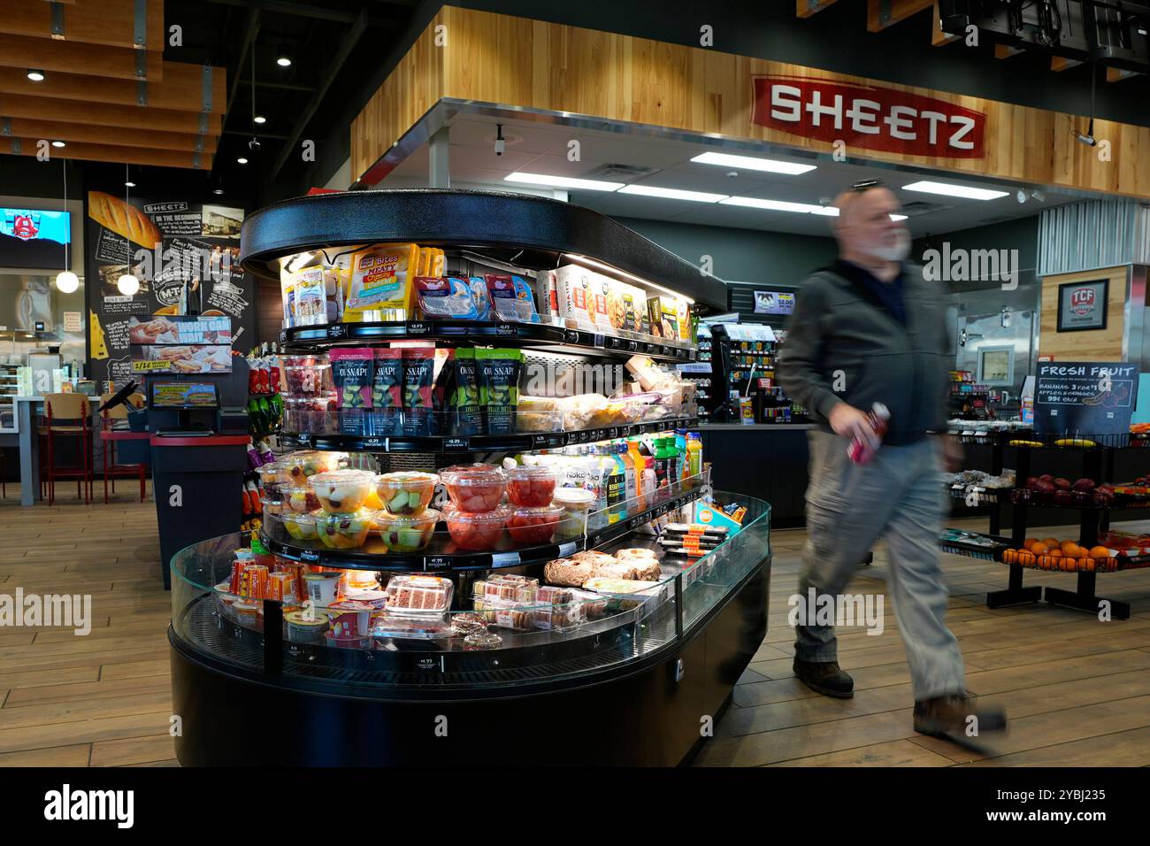 A customer walks through a Sheetz convenience store, Thursday, Oct. 17 ...