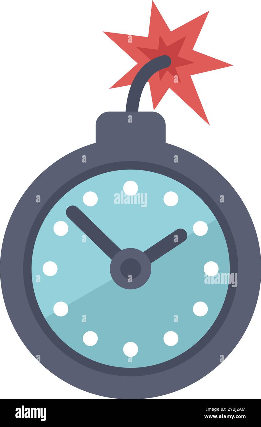 Classic time bomb is ticking down, showing the pressure of a deadline ...