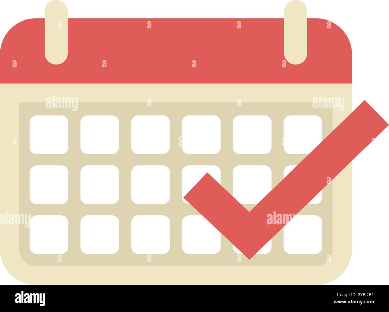 Calendar with current date highlighted and check mark showing ...
