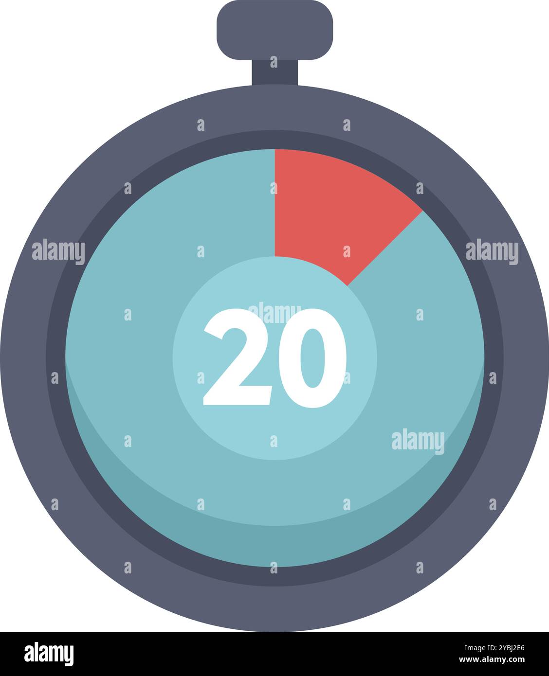 Stopwatch is showing that 20 seconds have passed on the timer Stock ...