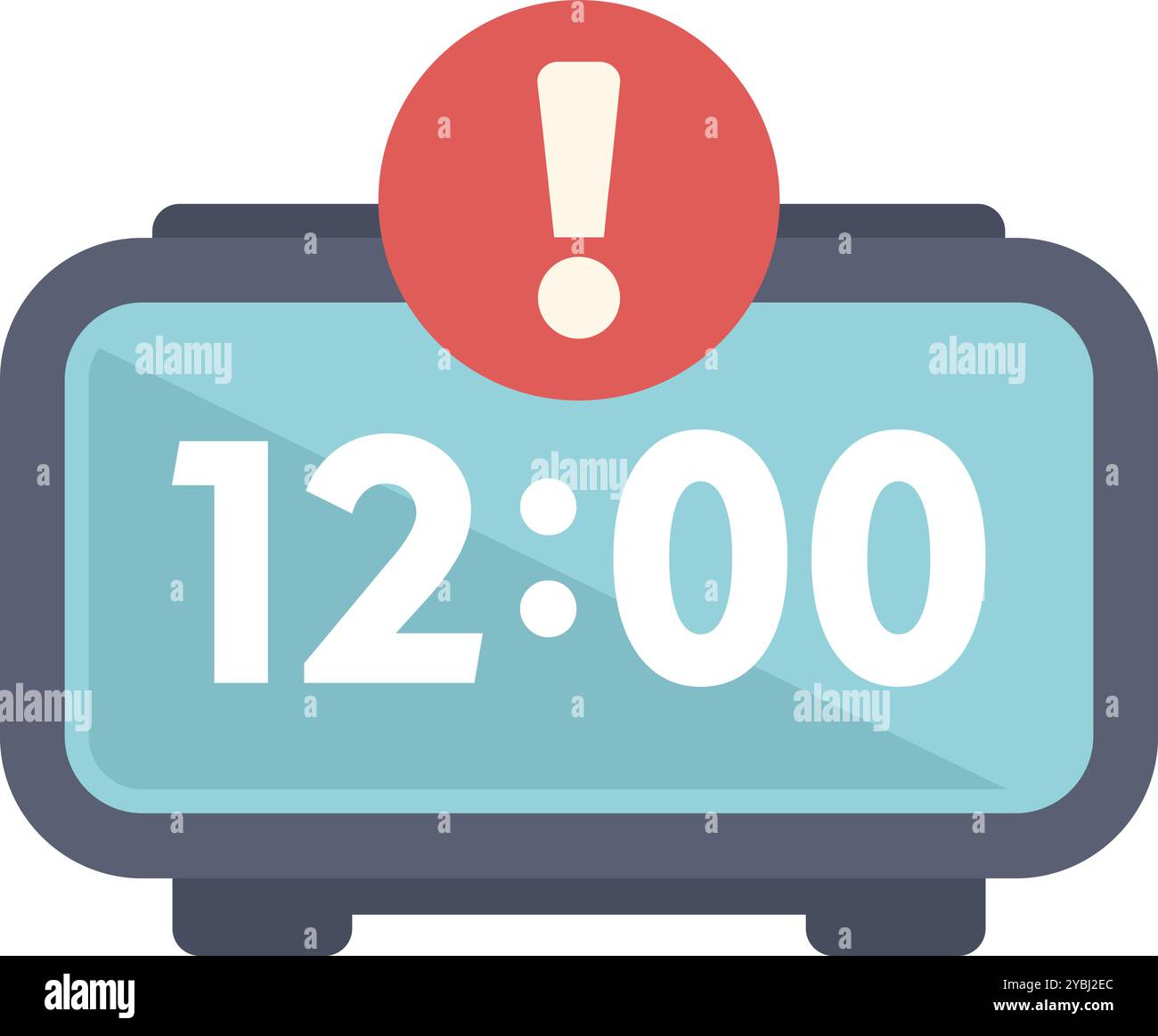 Clock showing 12 noon Stock Vector Images - Alamy