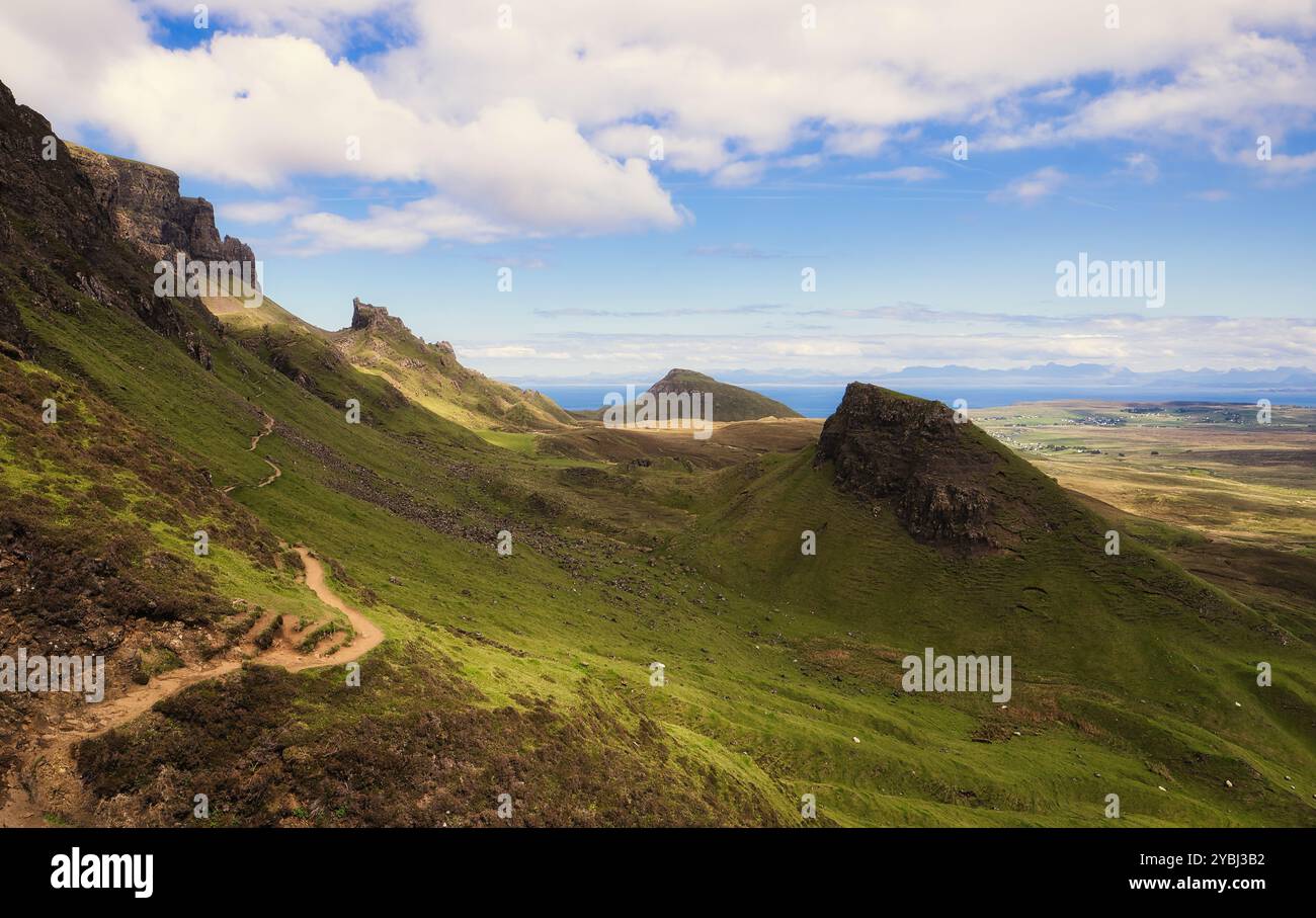 The spectacular scenery of the northern Trotternish area of the Isle of ...