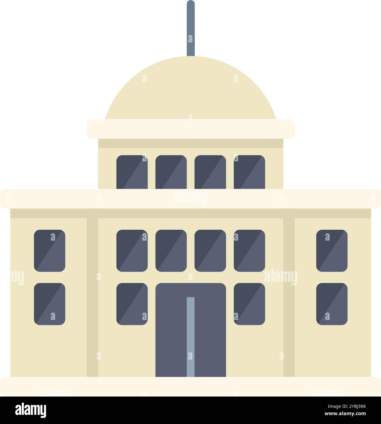 Imposing government building with a dome, symbolizing power, authority ...