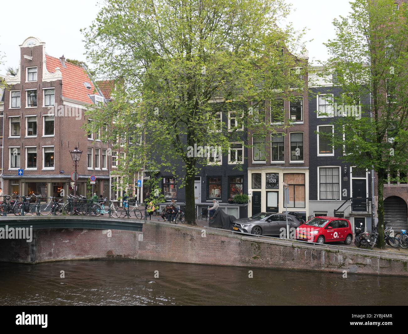 Amsterdam, North Holland, The Netherlands, October 2th, 2024: Canal ...
