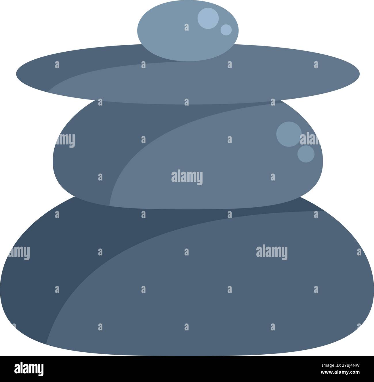 Stack of smooth grey stones creating a relaxing zen atmosphere Stock ...