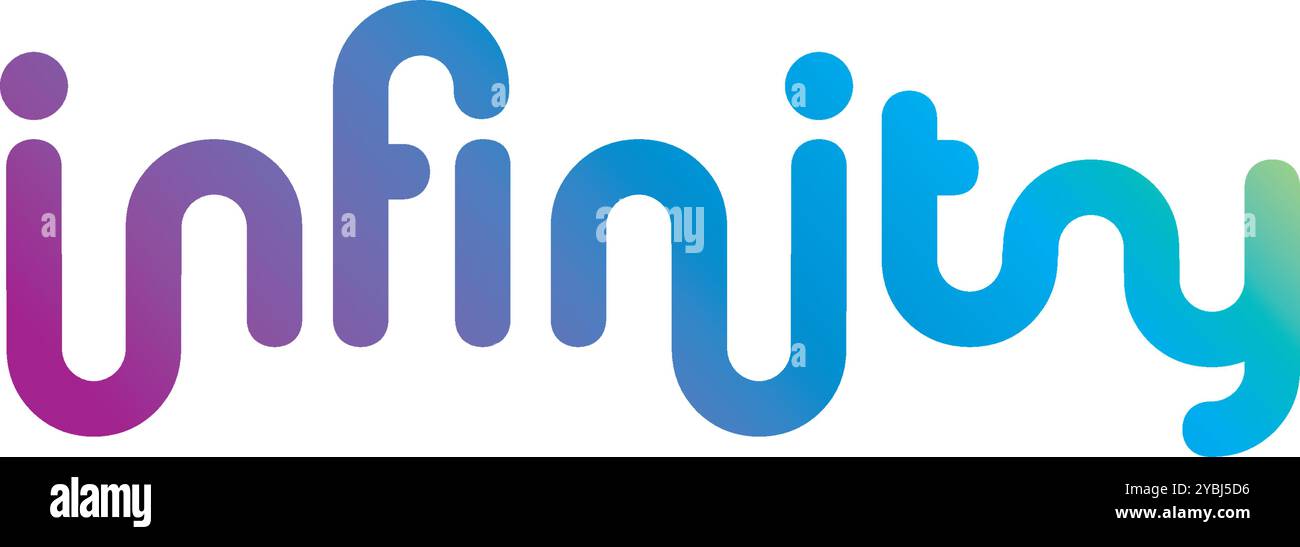 Infinity typography innovative logo design editable vector business ...