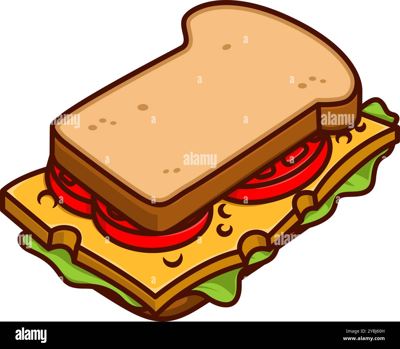 Crunchy sandwich Stock Vector Images - Alamy
