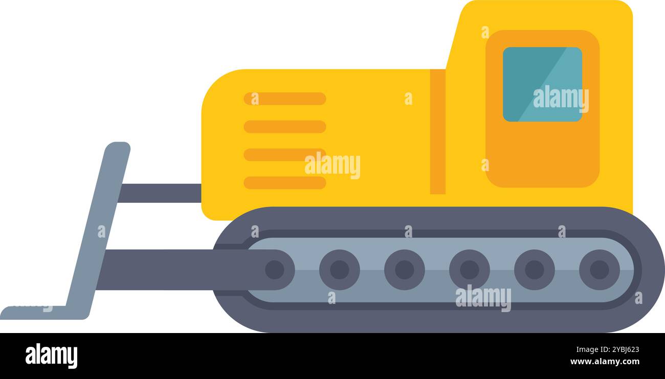 Worker bulldozer on site Cut Out Stock Images & Pictures - Alamy