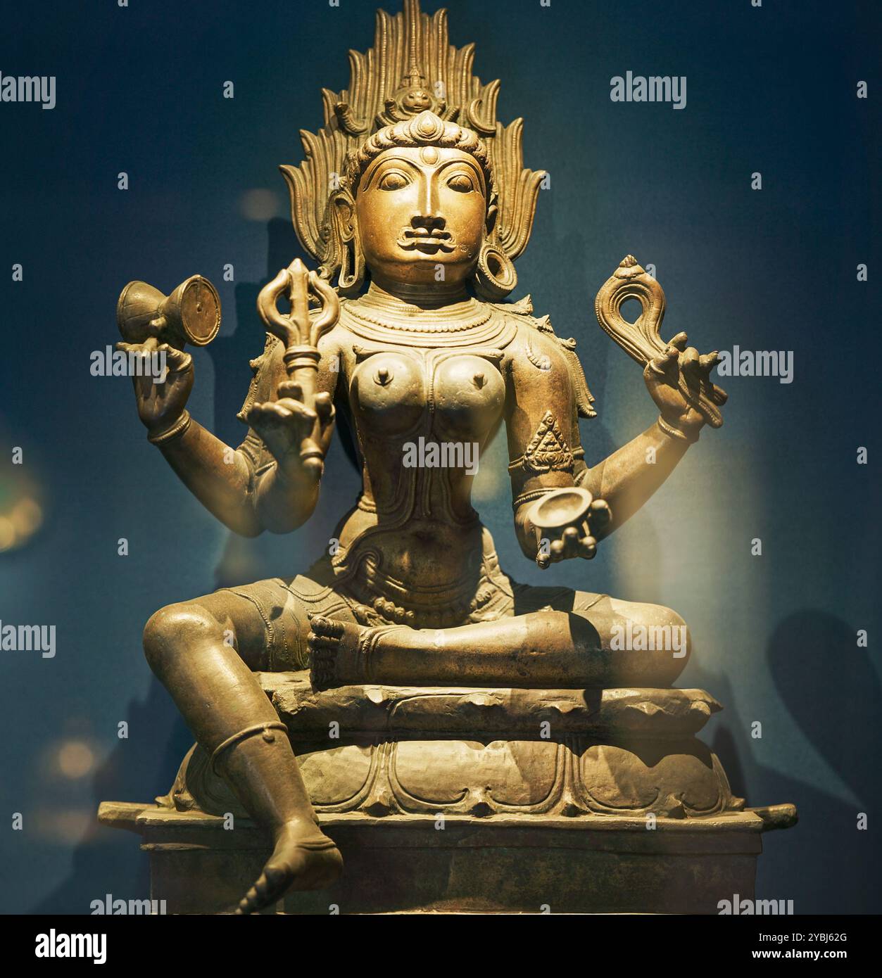 Bronze Statue Of Mahakali. Hindu Goddess Of Time And Death In Goddess-centric Tradition Of ...