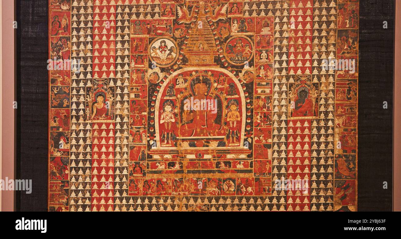 Tathagata Vairochana - One Of Five Dhyani Buddhas. Laksha-chaitya Pata ...