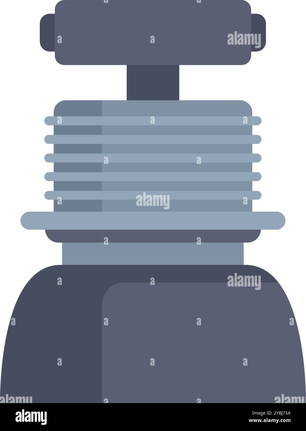 Water meter measuring water consumption in cubic meters, illustrating ...
