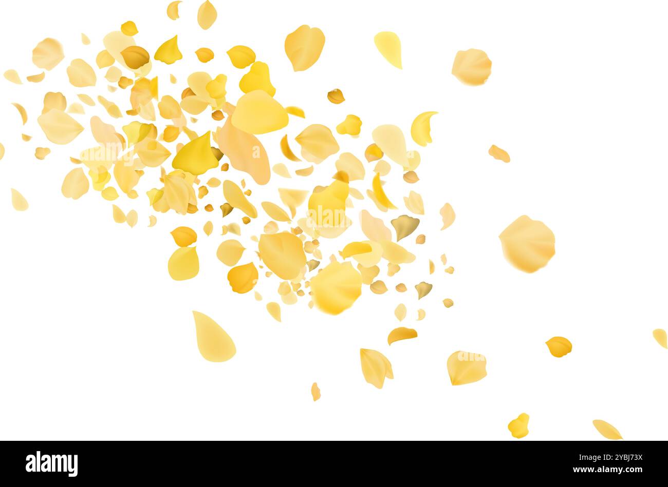 Transparent panoramic horizontal background.Amber flower spring ...