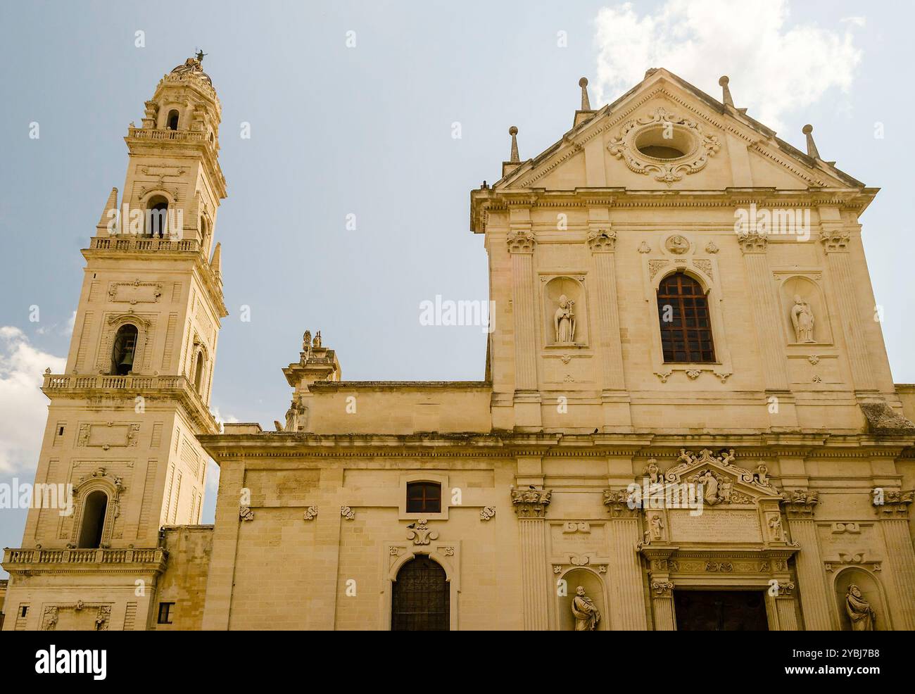 Cathedral of Lecce, masterpiece of baroque art in Salento, Apulia ...