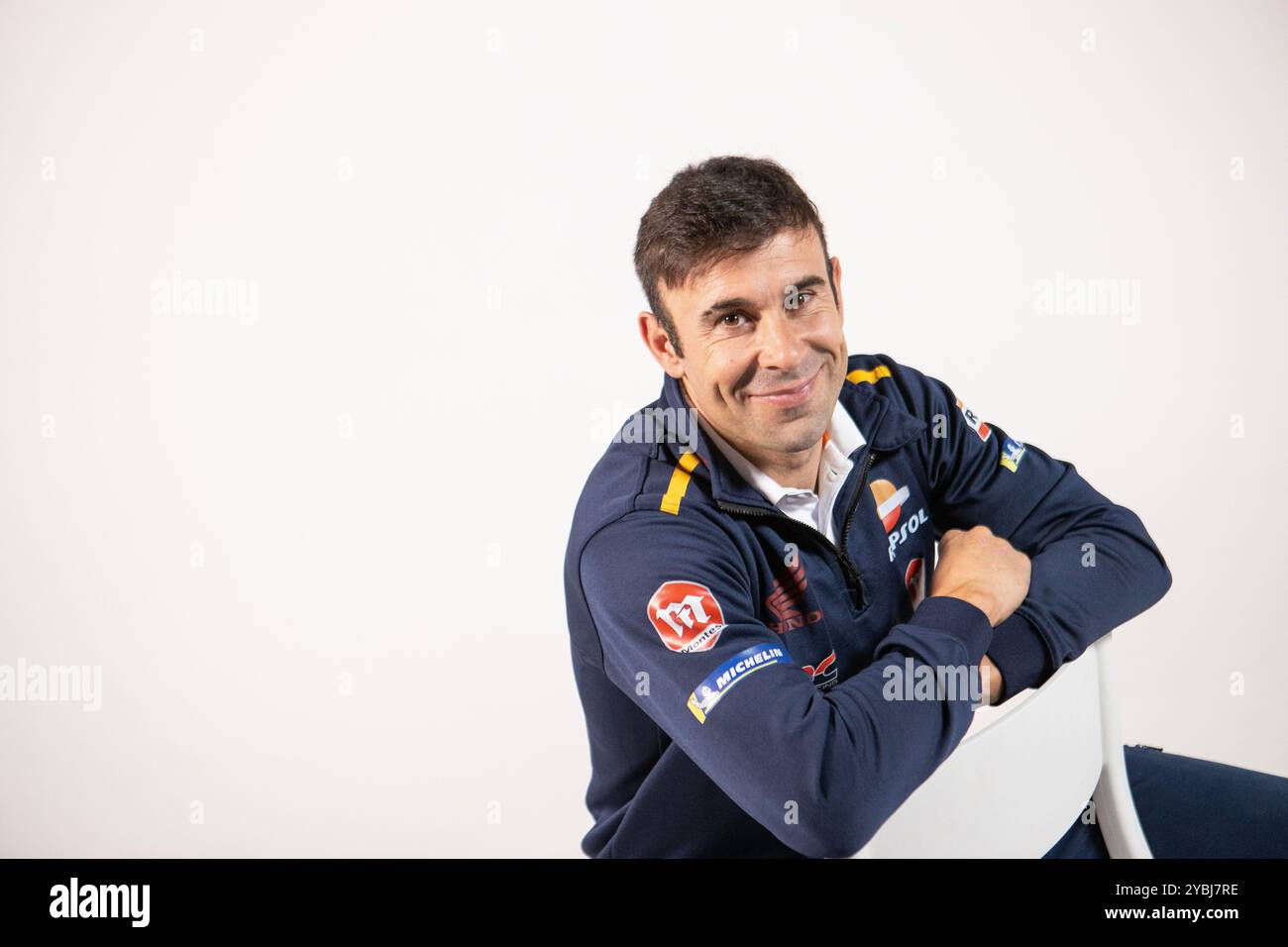 Madrid, 08/10/2024. Vocento headquarters. Posed portraits of motorcycle trial rider Toni Bou ...