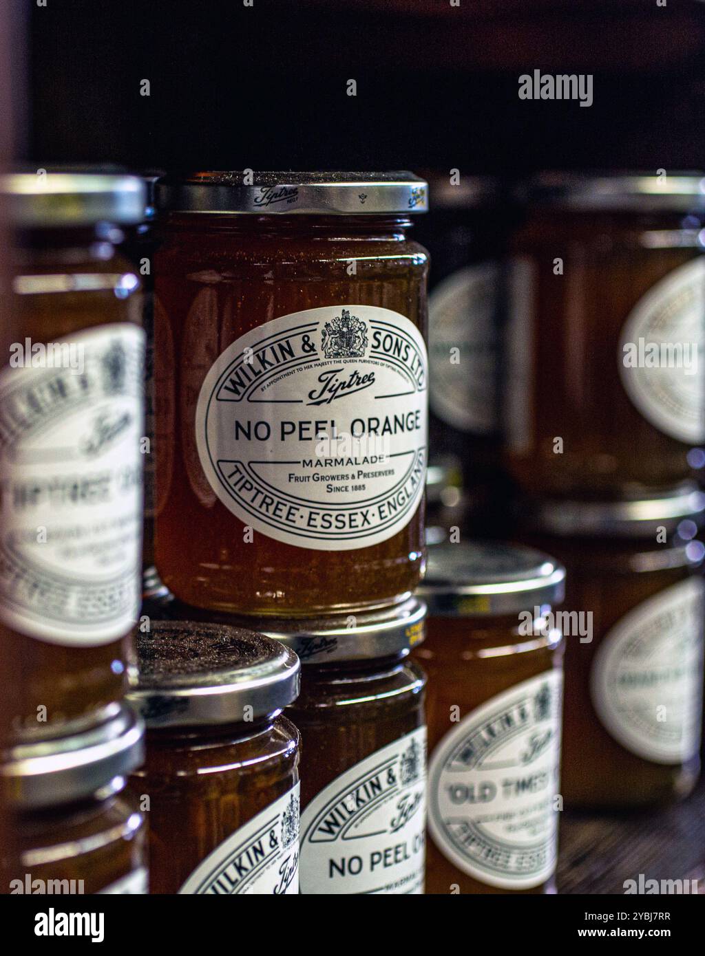jars of fine wilkin & sons marmalade Stock Photo - Alamy