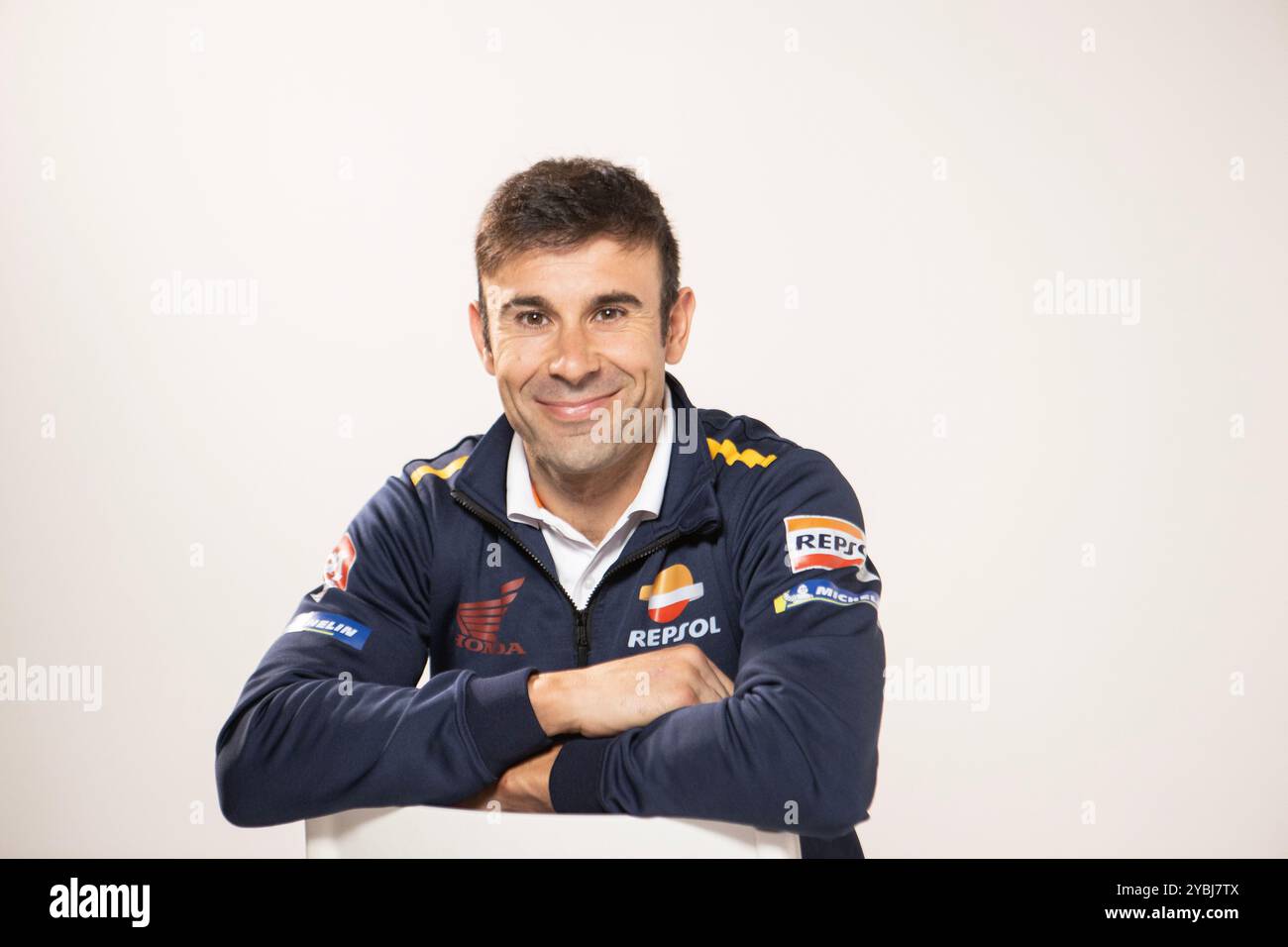 Madrid, 08/10/2024. Vocento headquarters. Posed portraits of motorcycle trial rider Toni Bou ...