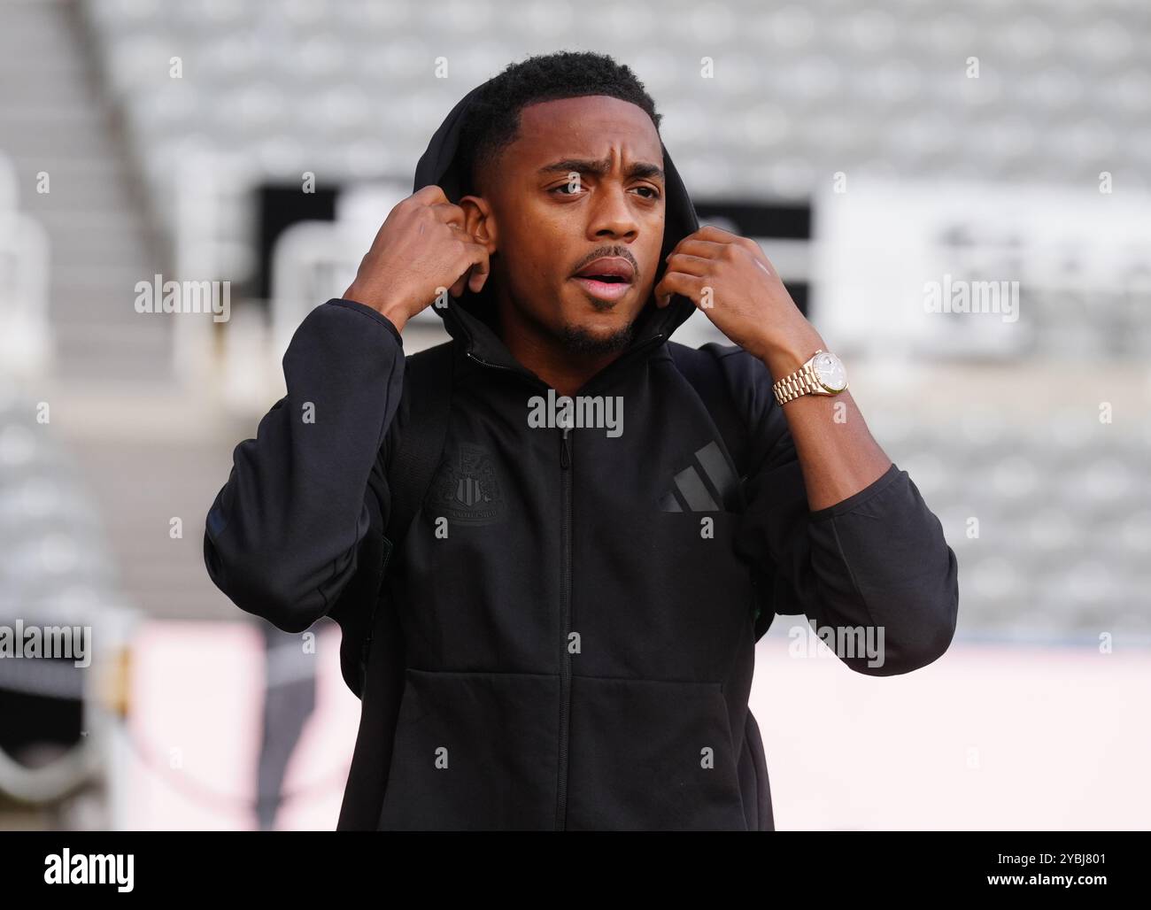 Newcastle United's Joe Willock arrives for the Premier League match at ...