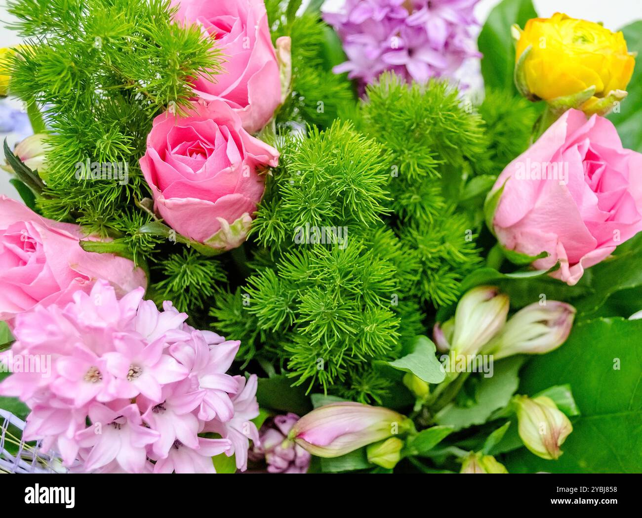 Colorful mix of flowers. May be used as background Stock Photo - Alamy
