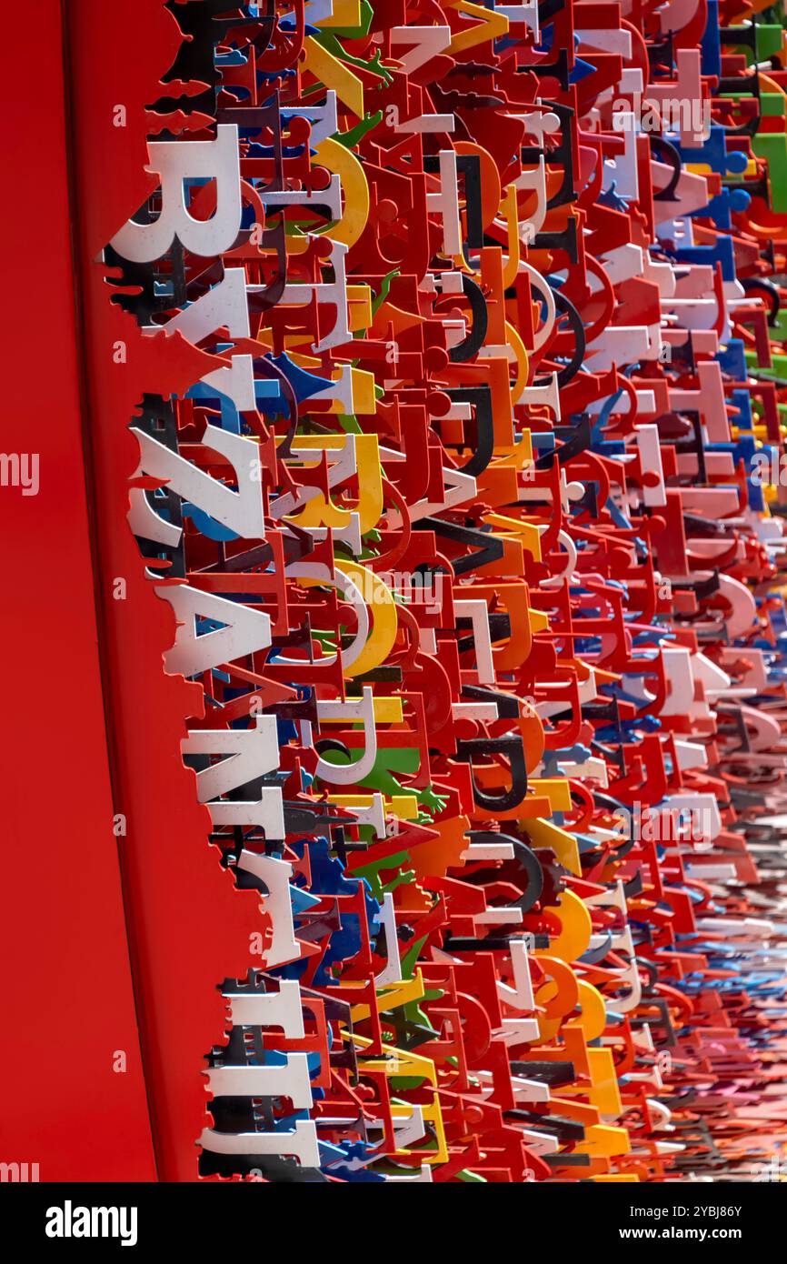 Istanbul, Turkey City of Names close up public art installation by ...