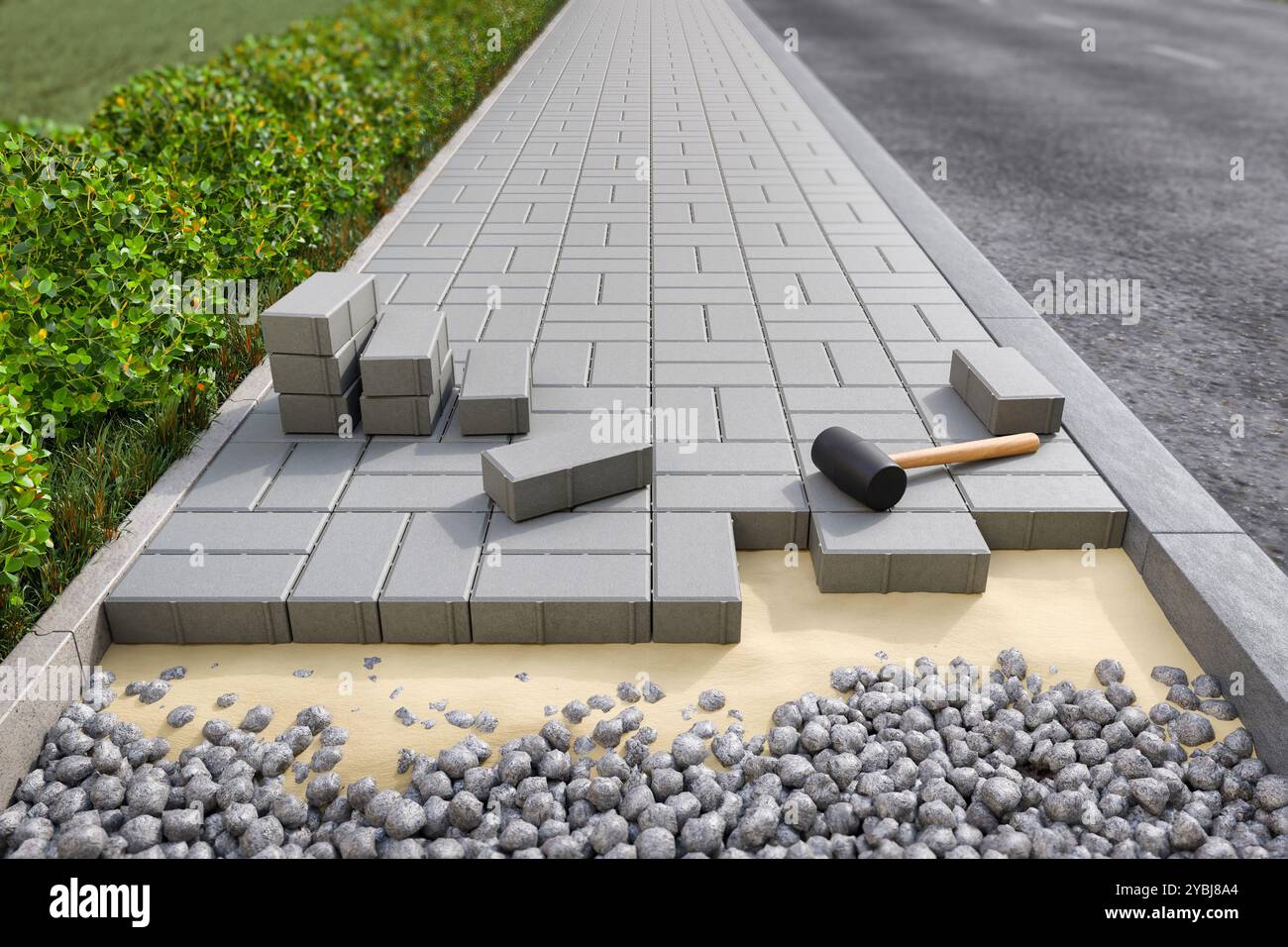 Paving blocks and concrete hi-res stock photography and images - Alamy