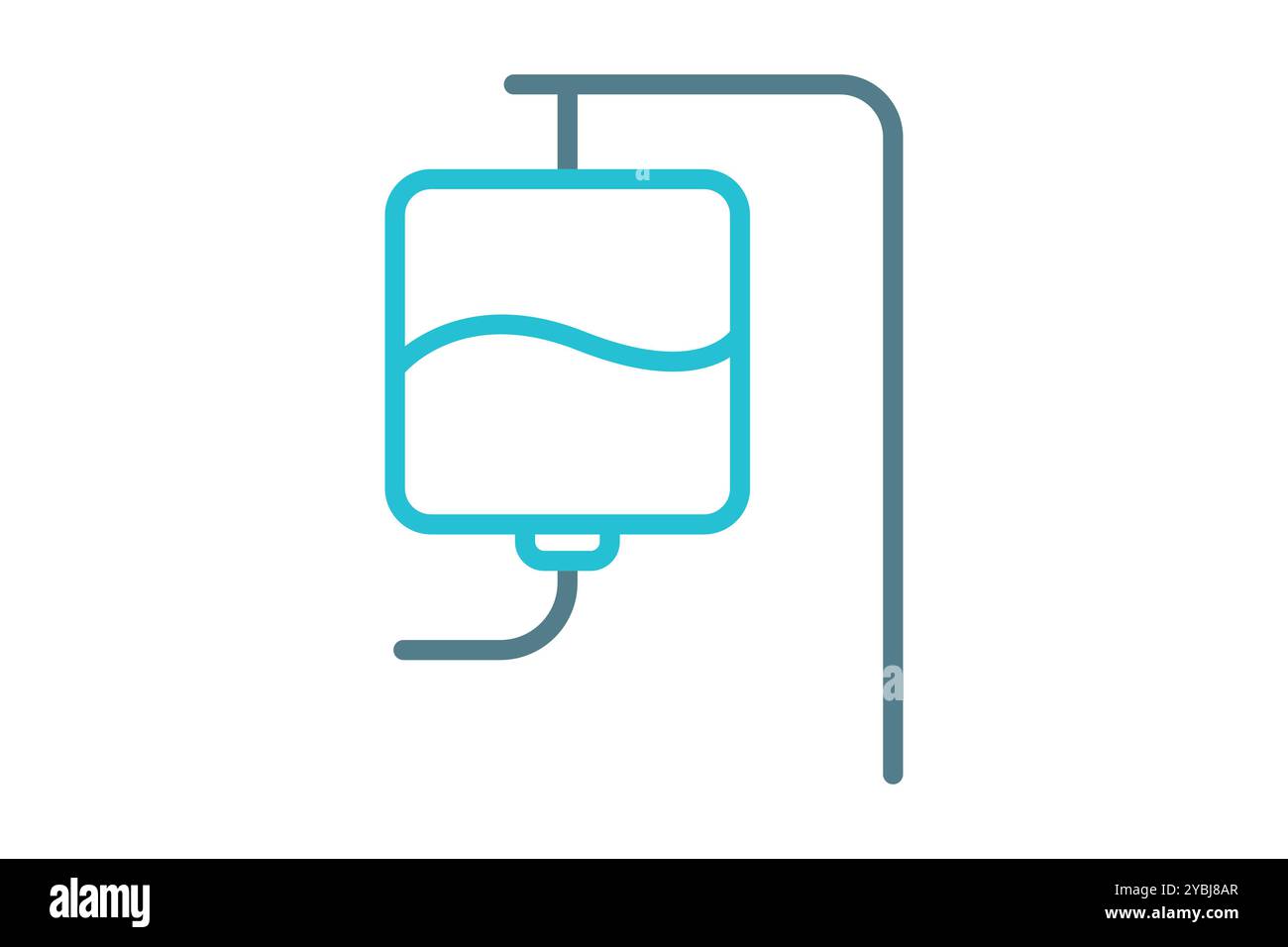 Infusion icon. line icon style. icon related to medical. health ...