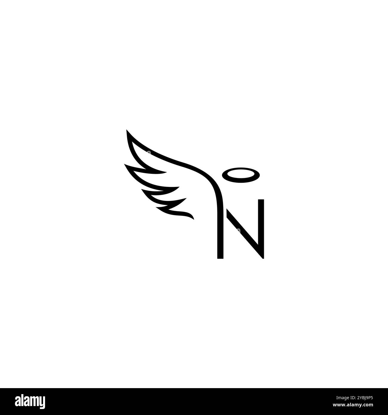 ALPHABET AND NUMBER COMBINING WITH WING OF ANGEL Stock Vector Image ...