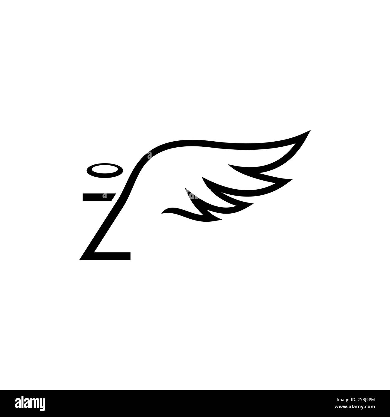 ALPHABET AND NUMBER COMBINING WITH WING OF ANGEL Stock Vector Image ...