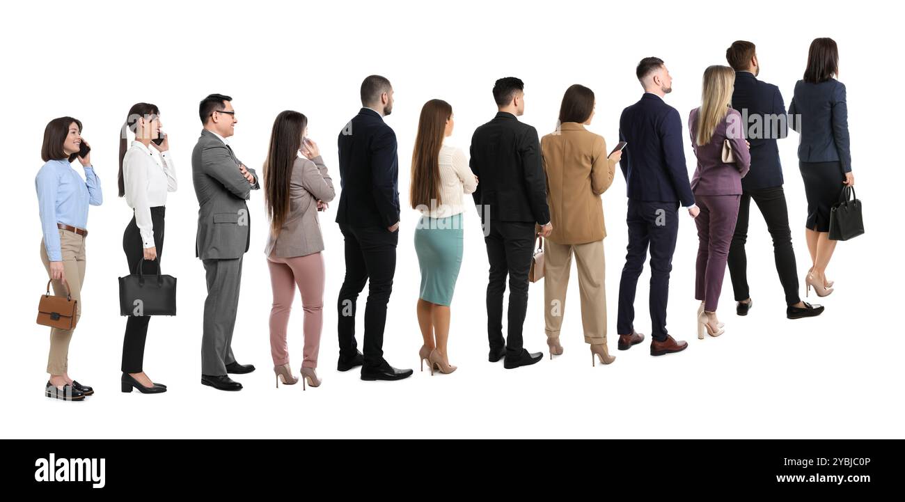 People smartphone many Cut Out Stock Images & Pictures - Alamy