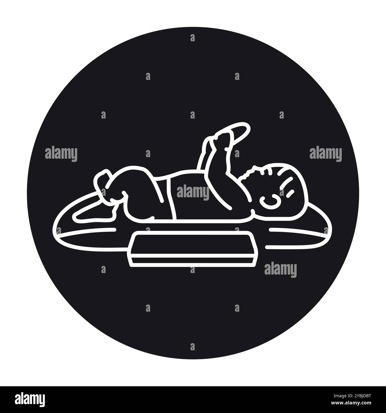 Baby weighed hospital Stock Vector Images - Alamy